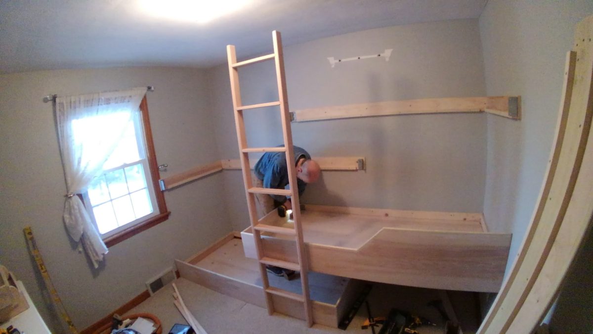 Custom Quad Bunk Beds | Dircks Woodworking Service LLC