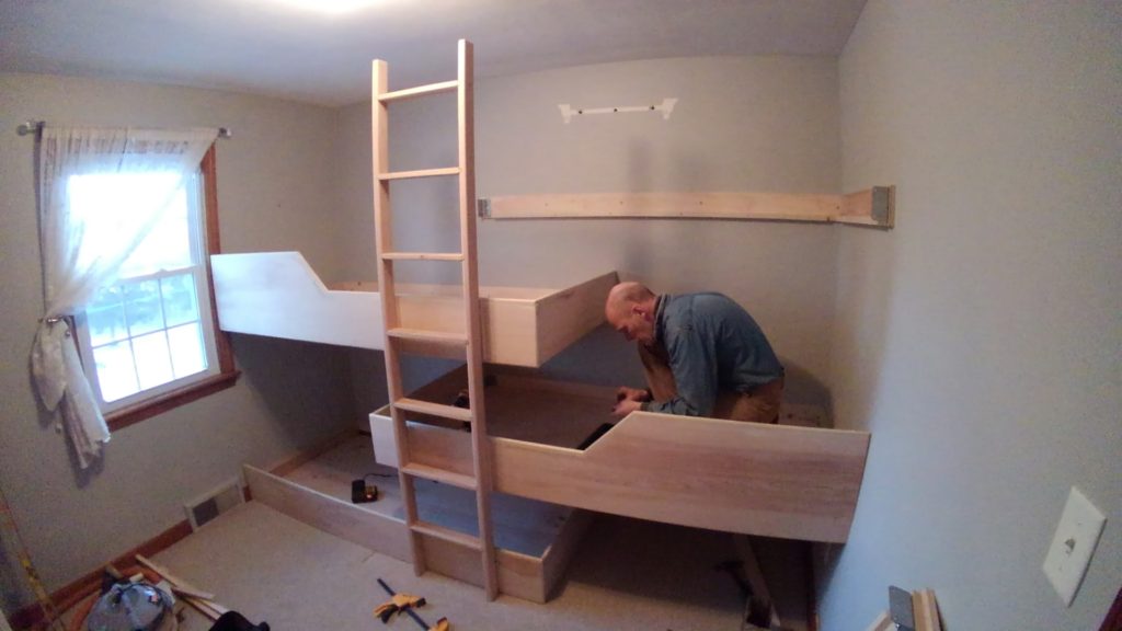Custom Quad Bunk Beds | Dircks Woodworking Service LLC